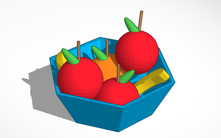 3D design fruit - Tinkercad