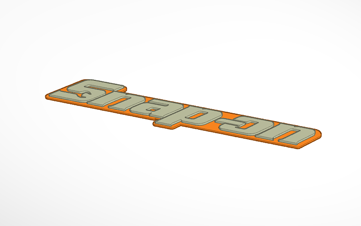 3D design Snap-on Logo - Tinkercad