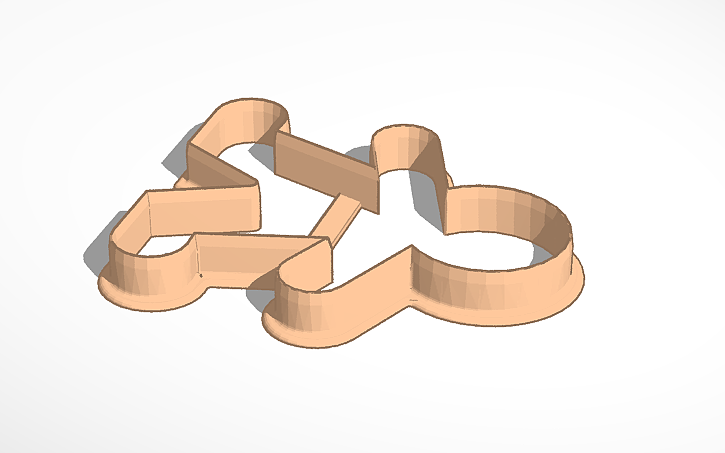 3D design ginger man - Tinkercad
