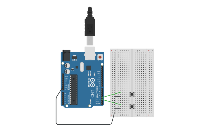 Circuit Design Counting To 10 With Interrupts Tinkercad 
