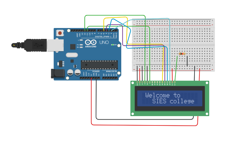 Circuit design Interfacing Lcd (output)with Arduino ROLLNO: SIT2324075 ... Circuit design Interfacing Lcd (output)with Arduino ROLLNO: SIT2324075 ...