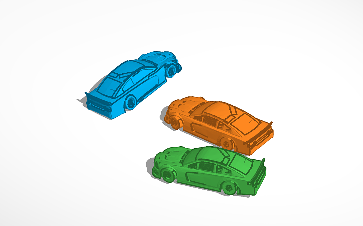 3d Design Nascar Car Crash Cool Tinkercad