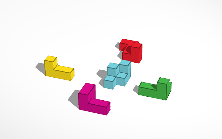 3d Design Copy Of 5 Rotating Objects Tinkercad