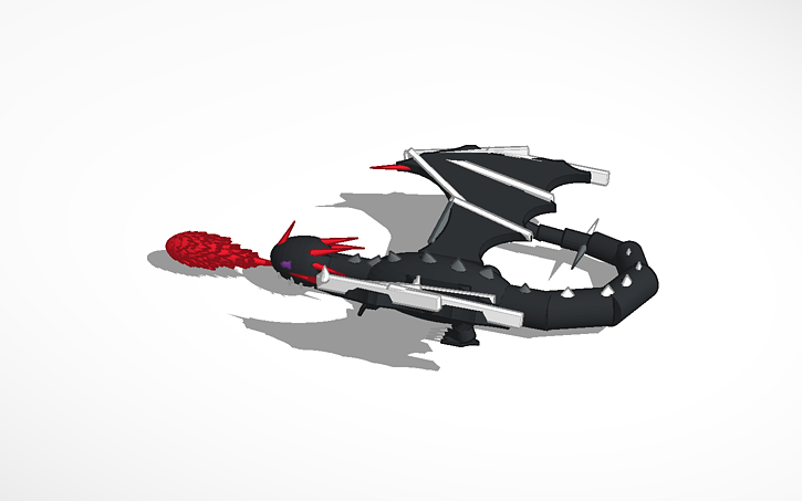 3D design Minecraft Red Ender Dragon | Tinkercad