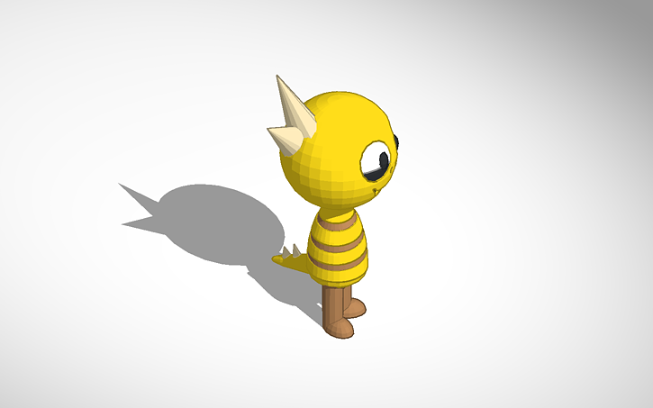 3D design Monster Kid from Undertale - Tinkercad