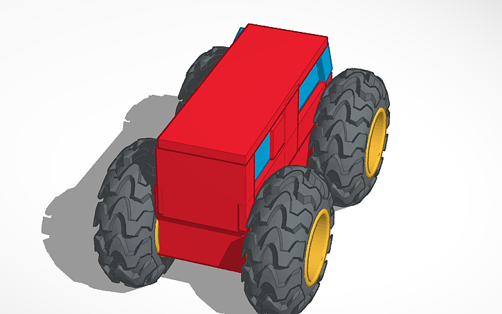 3D design Monster truck | Tinkercad
