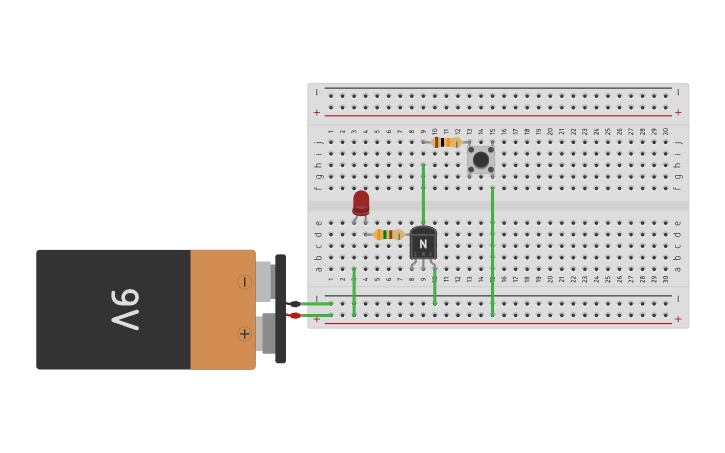 Circuit design NPN Transistor Based Circuit - Tinkercad
