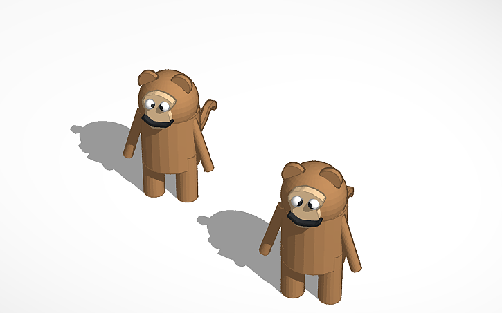 3D design monkey - Tinkercad