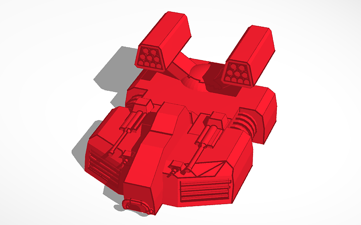 3D design AAC-1 speeder tank - Tinkercad