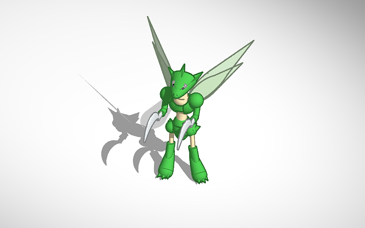 3D design scyther | Tinkercad