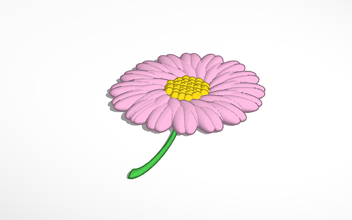 3D design flower - Tinkercad