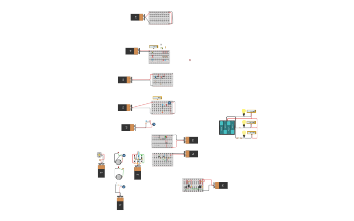 Circuit design Circuitos básicos con LED - Tinkercad