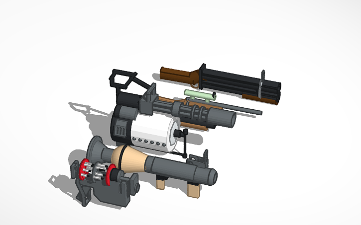 3D design TF2 armory - Tinkercad