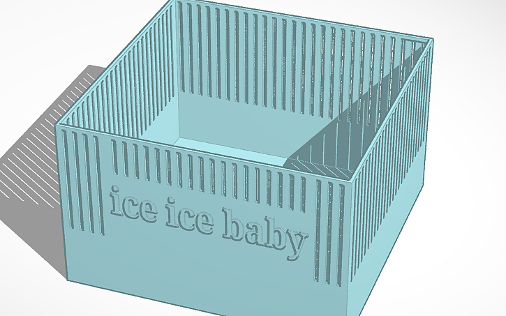 3D design ice holder 4 - Tinkercad