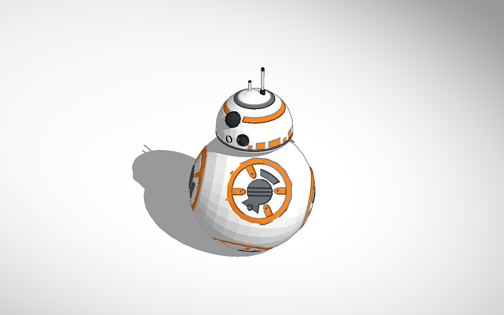 3D design Star Wars BB8 - Tinkercad