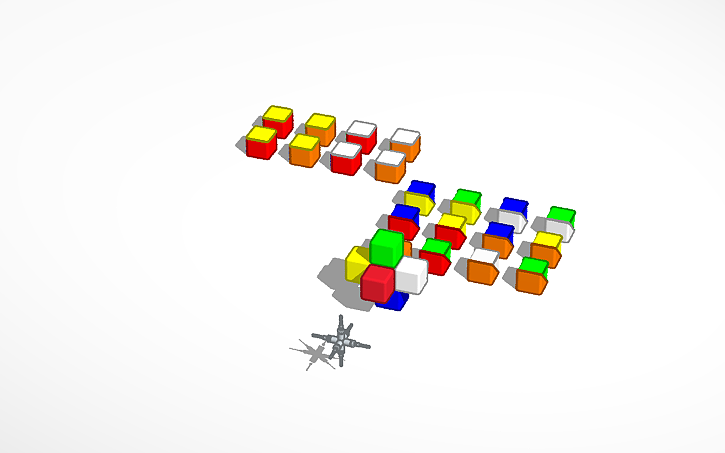 3D design Rubix Cube - Tinkercad