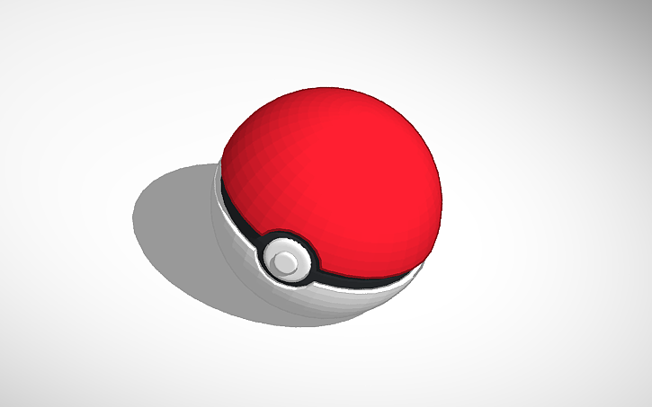 3D design Pokemon Ball | Tinkercad