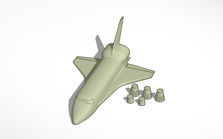 3D design Space Shuttle - Tinkercad