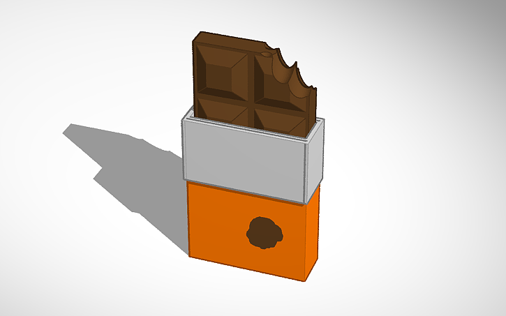 3D design Chocolate Bar. - Tinkercad