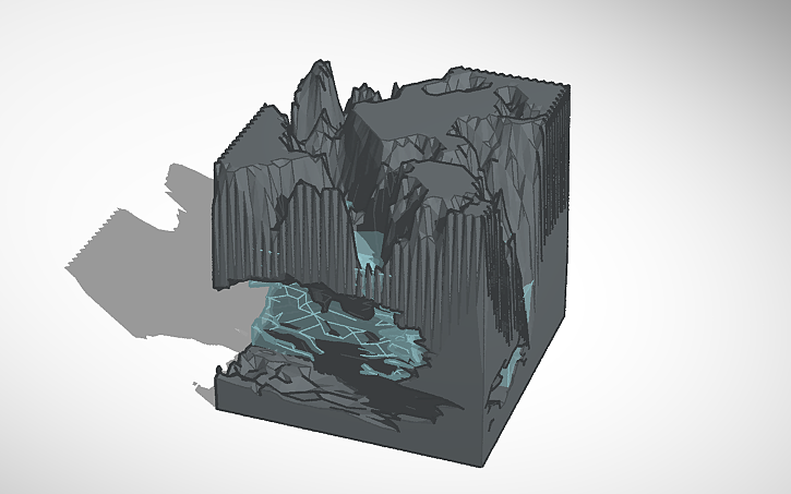 3D design The crystal cave - Tinkercad