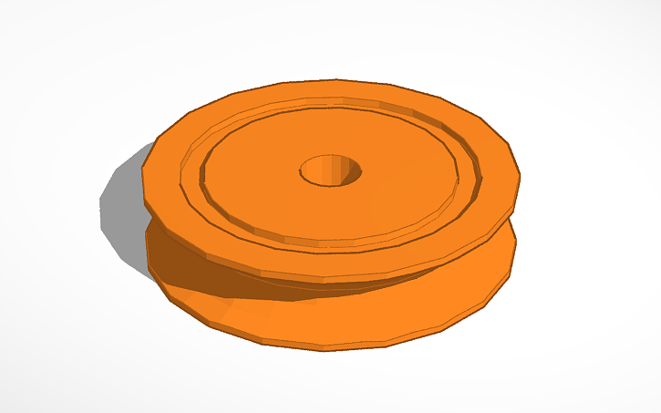 3D design groove wheel - Tinkercad