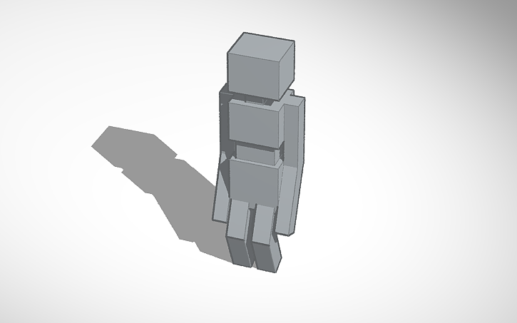 3D design Horror Character Template Minecraft - Tinkercad