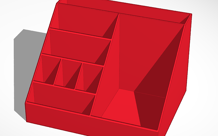 3D design Makeup Holder - Tinkercad