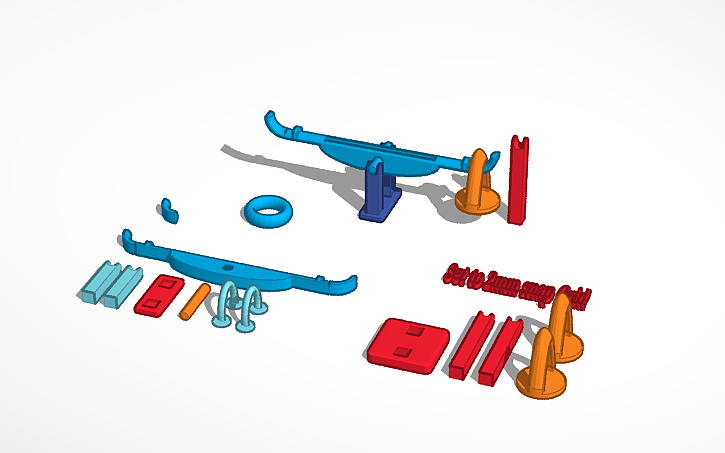 3D design TeeterTotter - Tinkercad