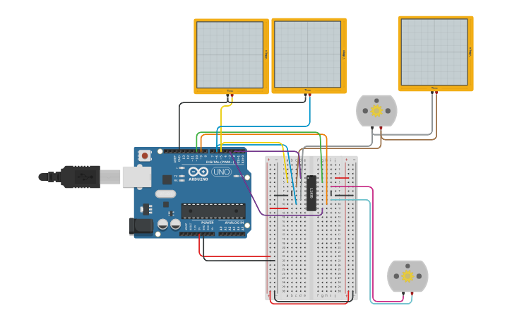 Circuit Design Motor Speed Using Controller Tinkercad