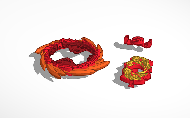 3d Design The Samadhi Project Part 3 Red Son Beyblade Normal Mode Tinkercad 