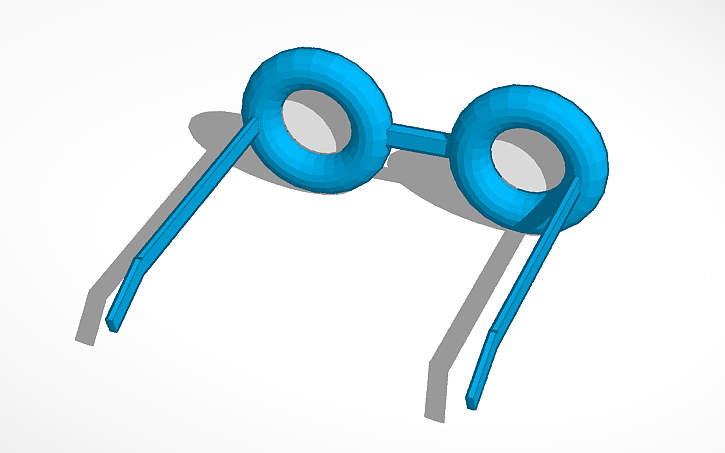 3D design Gözlük - Tinkercad