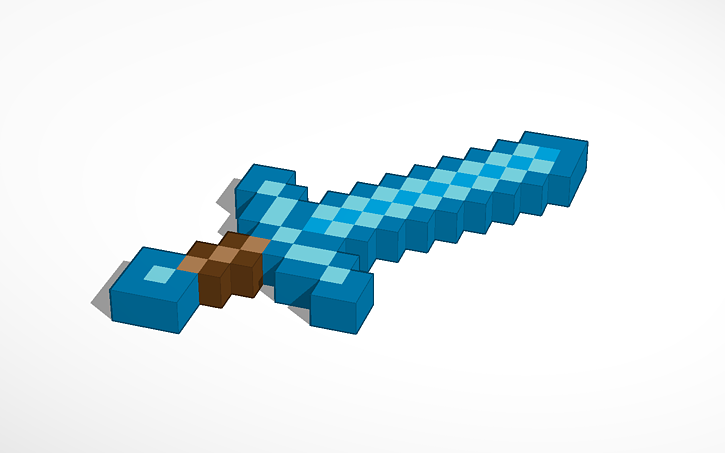 3D design Copy of MINECRAFT SWORD | Tinkercad