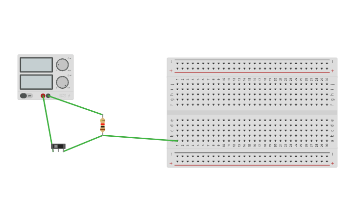 Circuit design Pulldown, with Toggle Switch | Tinkercad