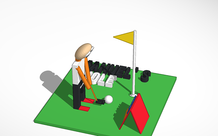 3D design golf - Tinkercad