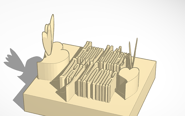 3D design Mothers day card | Tinkercad
