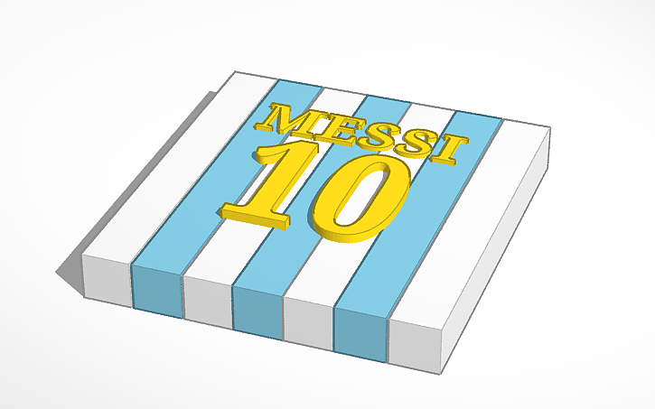 3D design Messi - Tinkercad