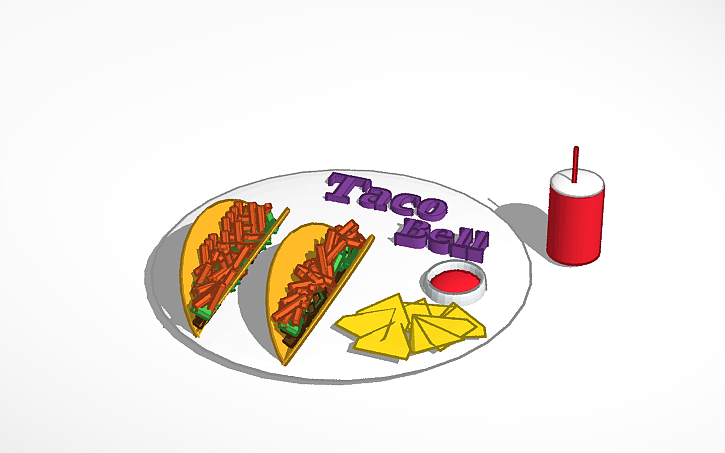 3D design tacos de taco bell | Tinkercad