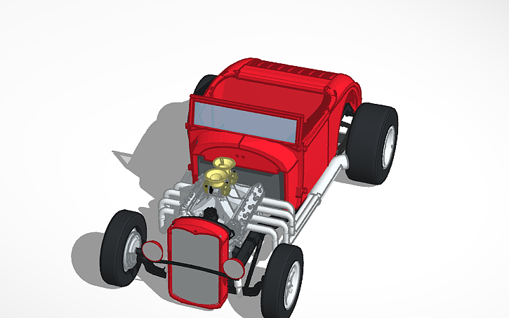 3D design My Grandpas Hot Rod Ford model A WIP - Tinkercad