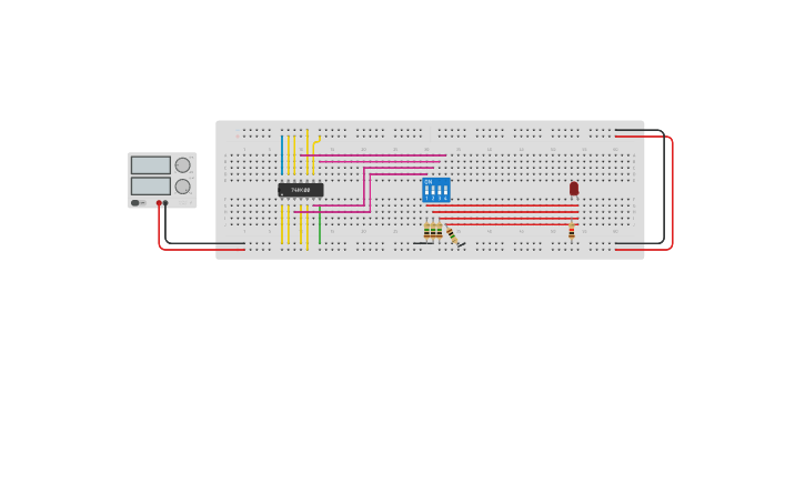 Circuit design Task 1 - Tinkercad