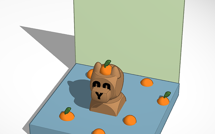 3D design ʕ•́ᴥ•̀ʔっCAPYBARA!