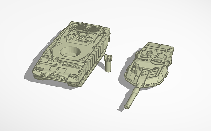 3D design strv 122 tank simple - Tinkercad