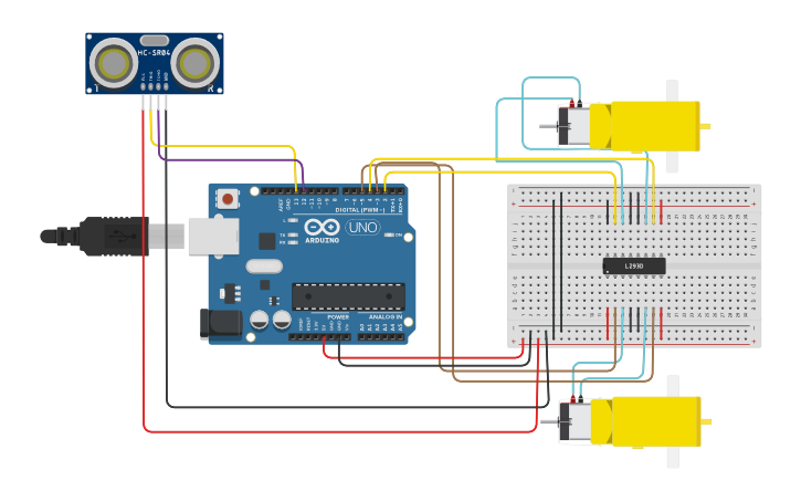 Circuit design ROBOT | Tinkercad