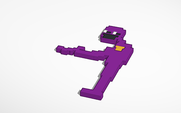 3D design purple guy - Tinkercad