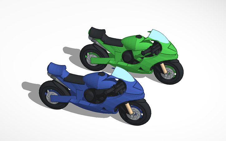 3D design sport bike - Tinkercad