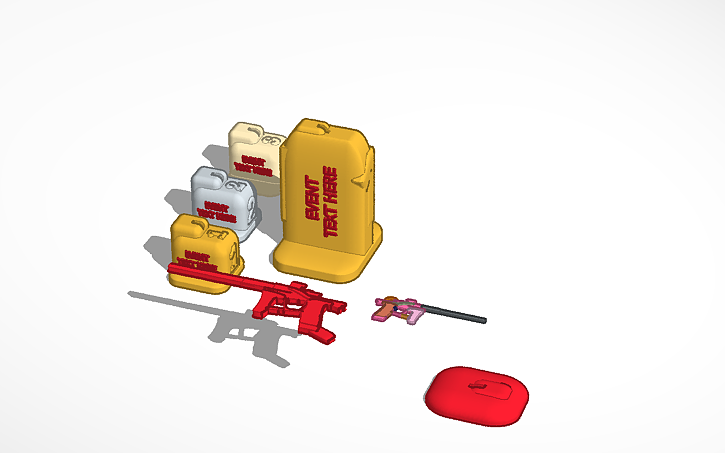 3D design lv1 paintball trophy - Tinkercad