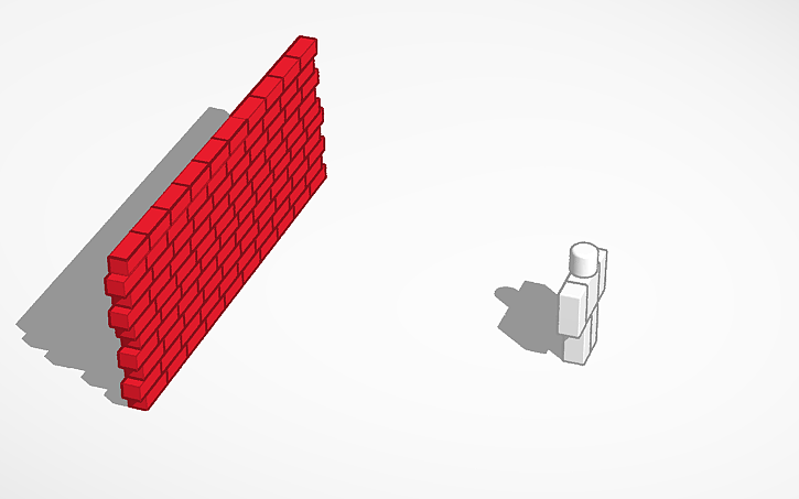 3D design Breakable wall - Tinkercad