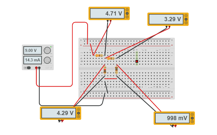 Circuit Design Measurement Lab 1 Measure Voltage Tinkercad