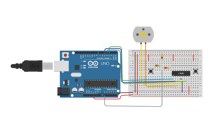 Circuit Design Copy Of Arduino Rc Robot Tinkercad