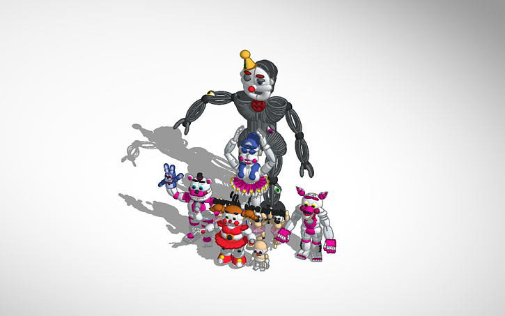 3D design SISTER LOCATION! | Tinkercad