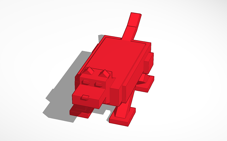 3D design box bot dog - Tinkercad